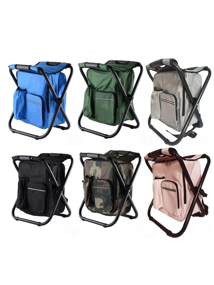 Folding stools portable ice pack tabourets with insulated bags ...