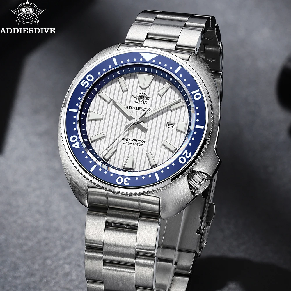 ADDIESDIVE 2025 New Diving Quartz Watch Men 200m Waterproof Sapphire ...