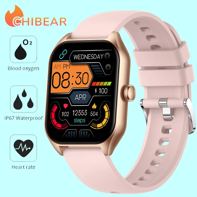 ChiBear 2023 Bluetooth Call Smart Watch Women Men 1.85 inch Large HD Screen IP67 Waterproof ...