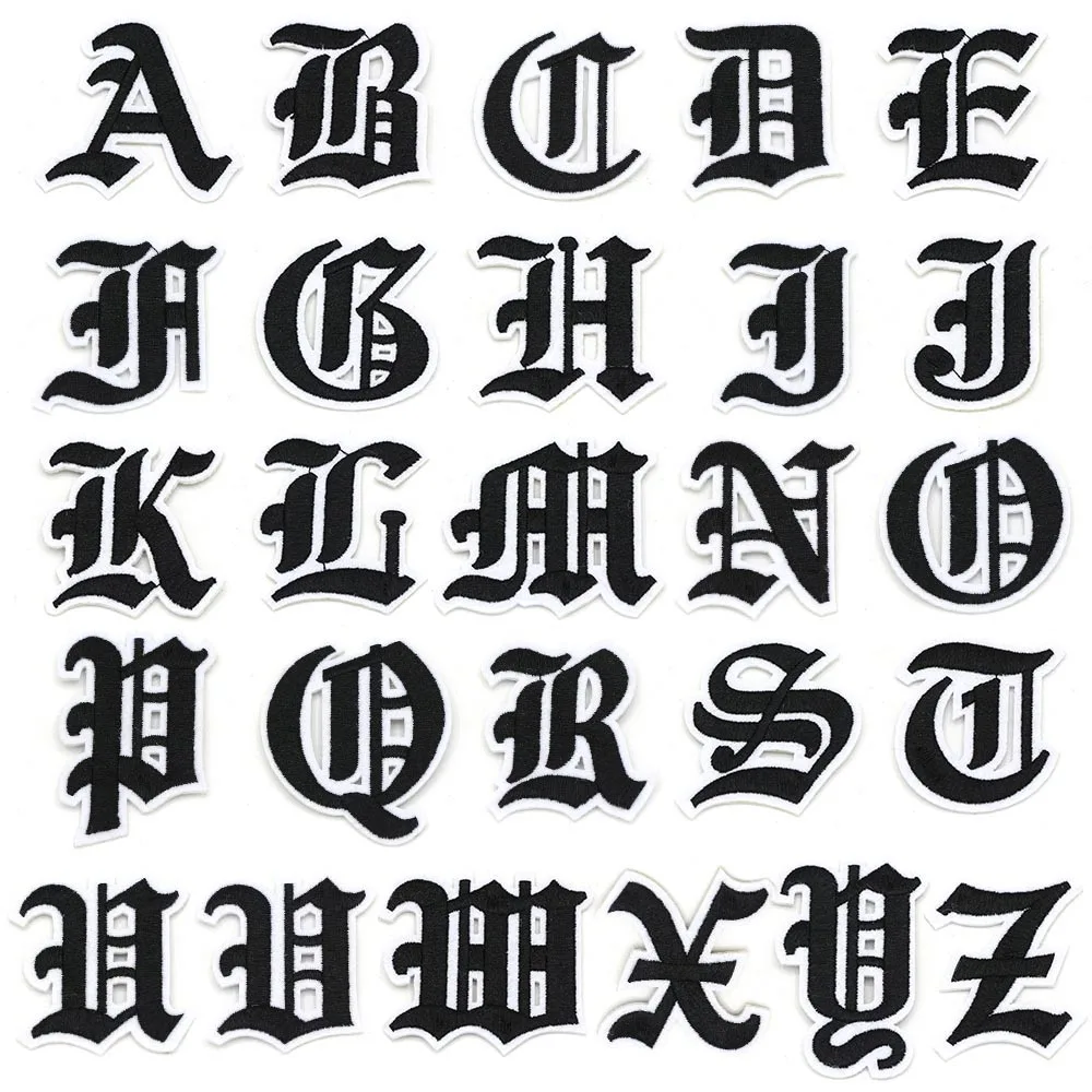 Gothic Font Alphabet