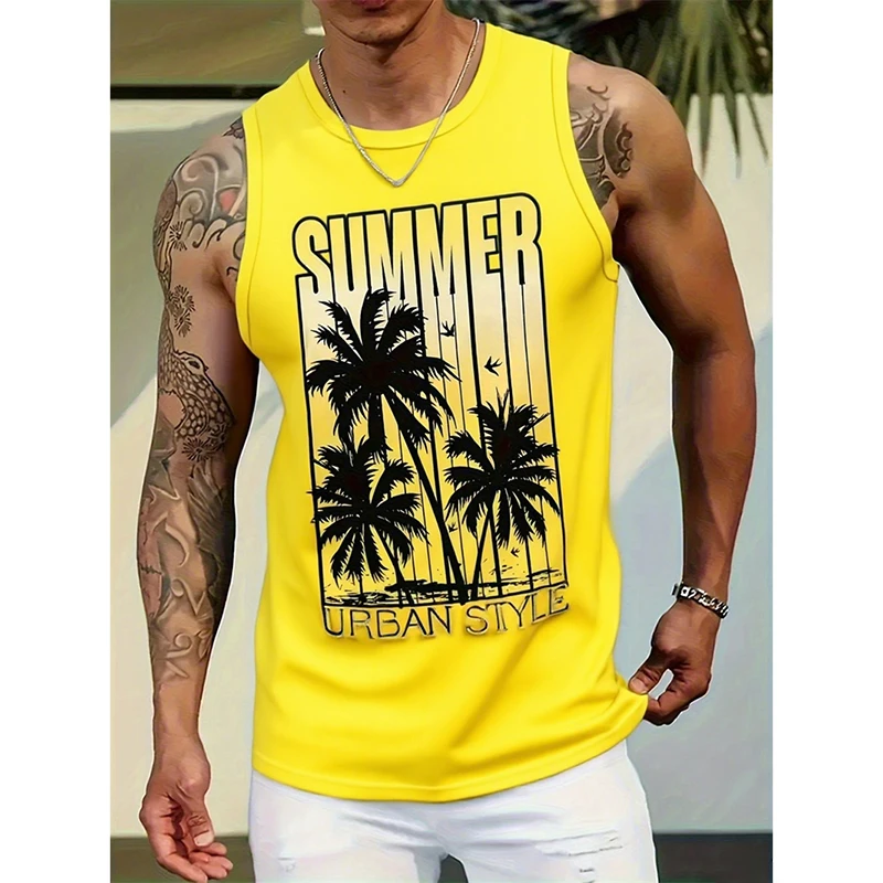 Summer Fashion Hawaii Style Graphic Tank Top For Men Fashion Trend ...