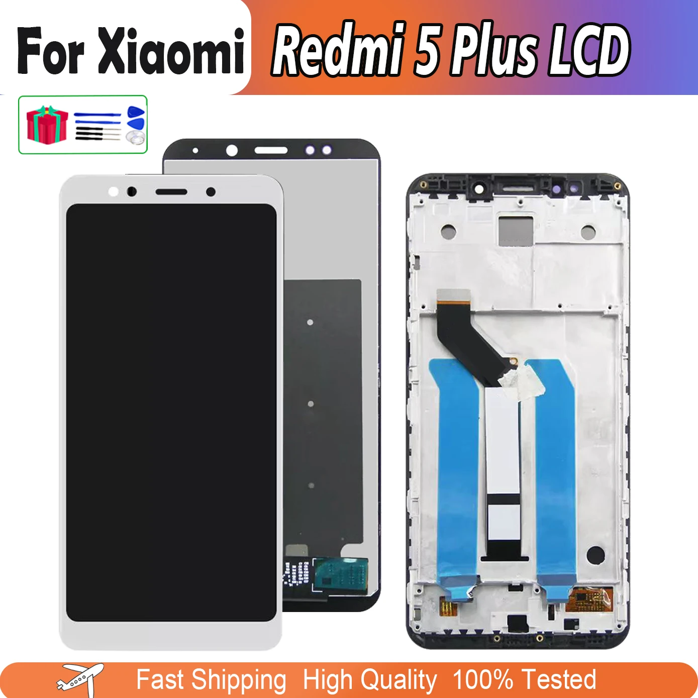 Lcd original para xiaomi redmi 5 plus display lcd de tela toque para ...