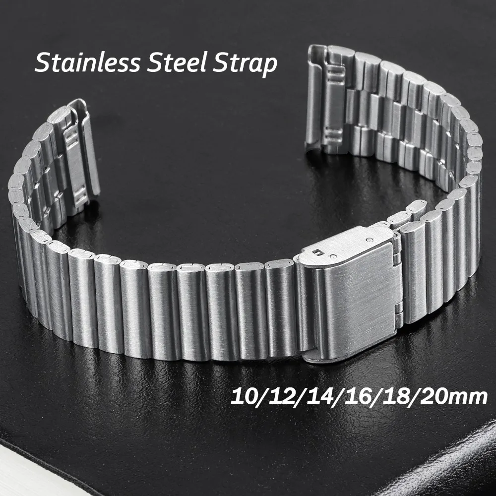 10-12-14-16-18-20mm-Ultra-thin-Metal-Watch-Straps-Stainless-Steel-Watch ...