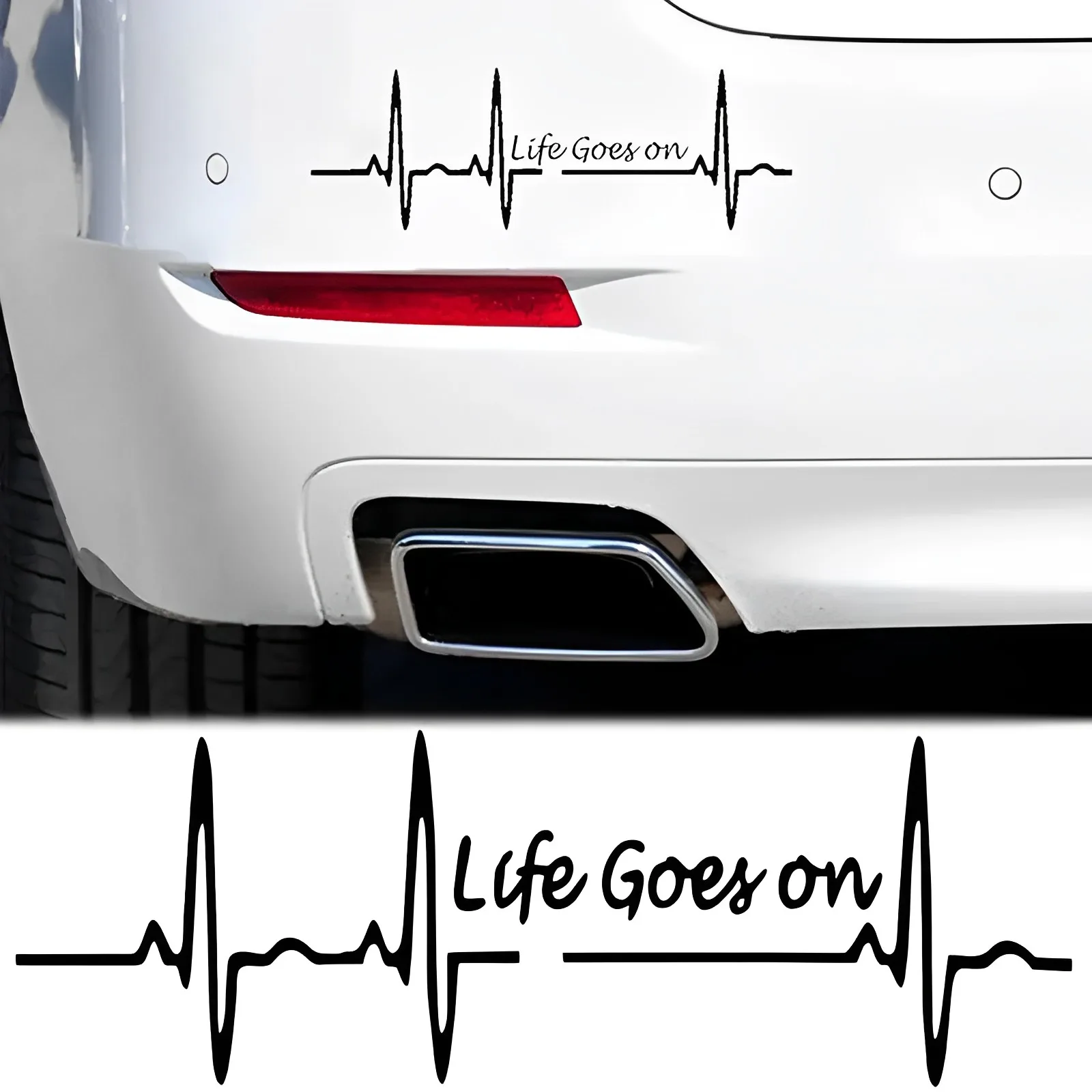Life-Goes-on-Car-Stickers-Personalize-Car-Decal-Cute-Creative ...