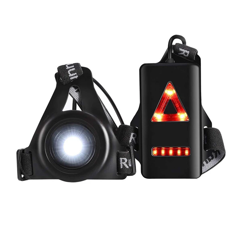 USB Chest Lamp Night Running Flashlight Cycling Safety Torch Warning ...