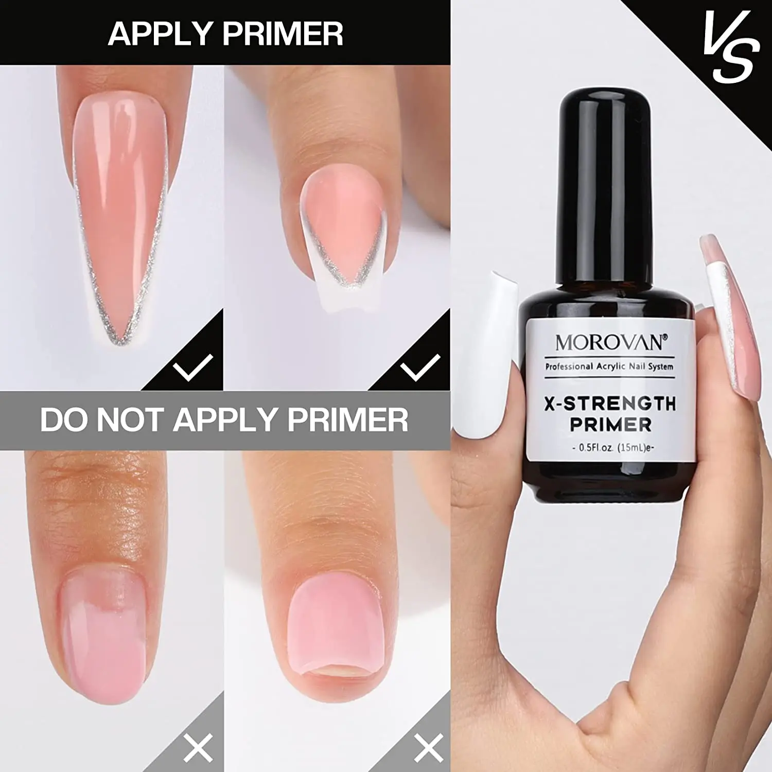 Nail Primer and Dehydrator for Acrylic Nails No Burn Fast Air Dry Nail Prep Dehydrator and X Strength Primer Superior Natural AliExpress
