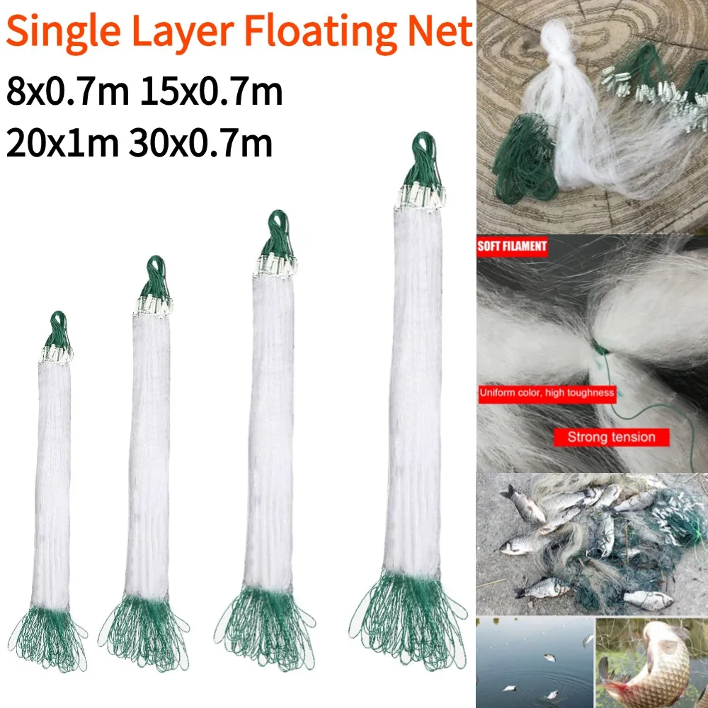 Nylon-Fishing-Net-Small-Mesh-Fish-Mesh-Trap-Three-Layer-Monofilament ...