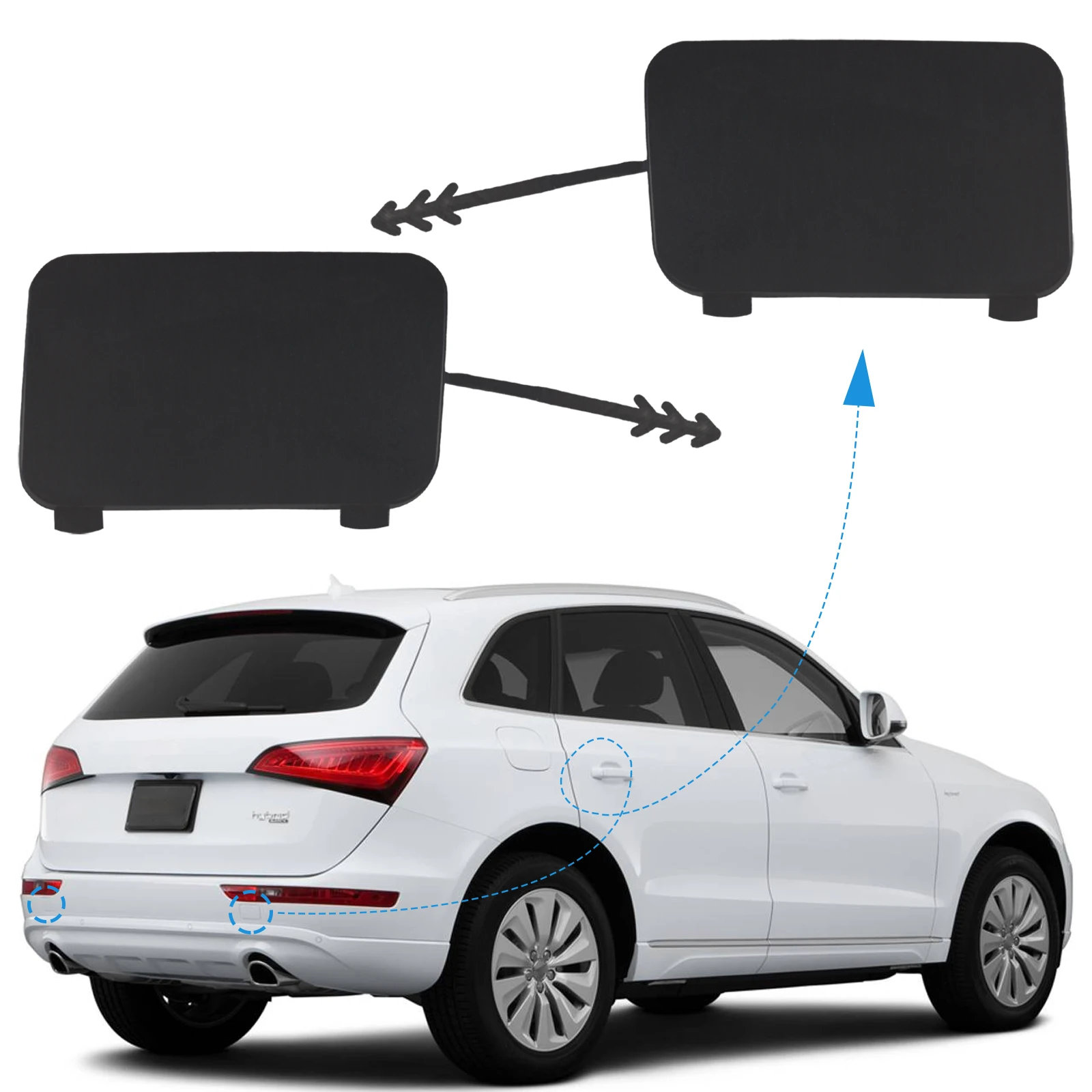 Rear-Bumper-Tow-Hook-Cover-Cap-Towing-Eye-Lid-Fit-For-Audi-Q5 ...
