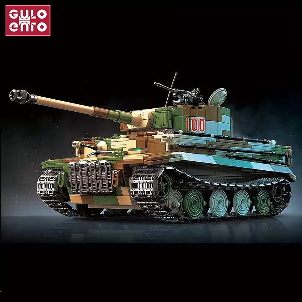 Panzer-VI-Tiger-WW2-Tank-Military-Building-Blocks-Armored-Heavy-Weapon ...