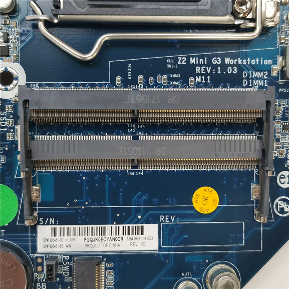 FOR HP Z2 Mini G3 motherboard 905481-601 863114-001 Workstation ...