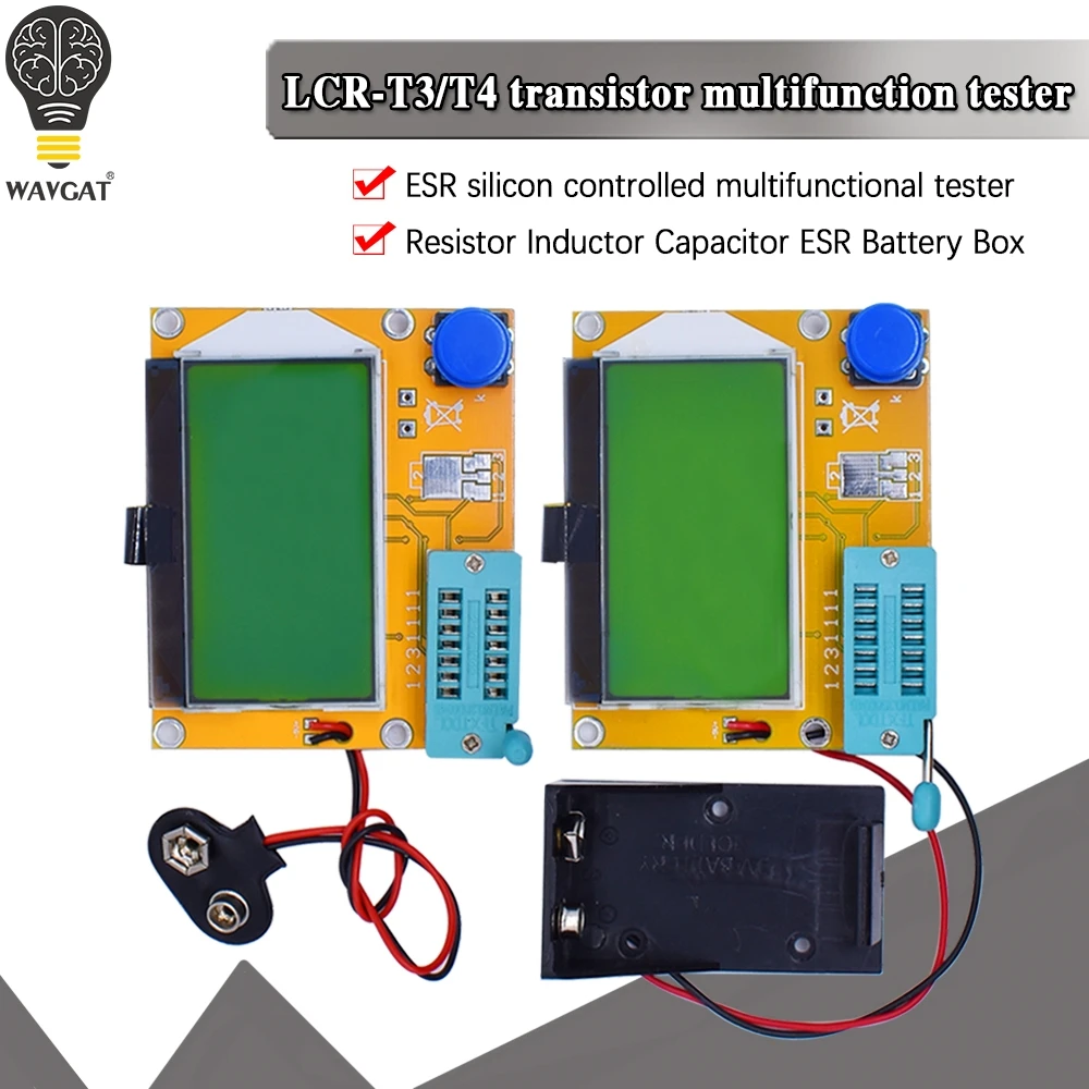 High Quality Brand New LCR-T4 T3 ESR Meter Transistor Tester Diode ...
