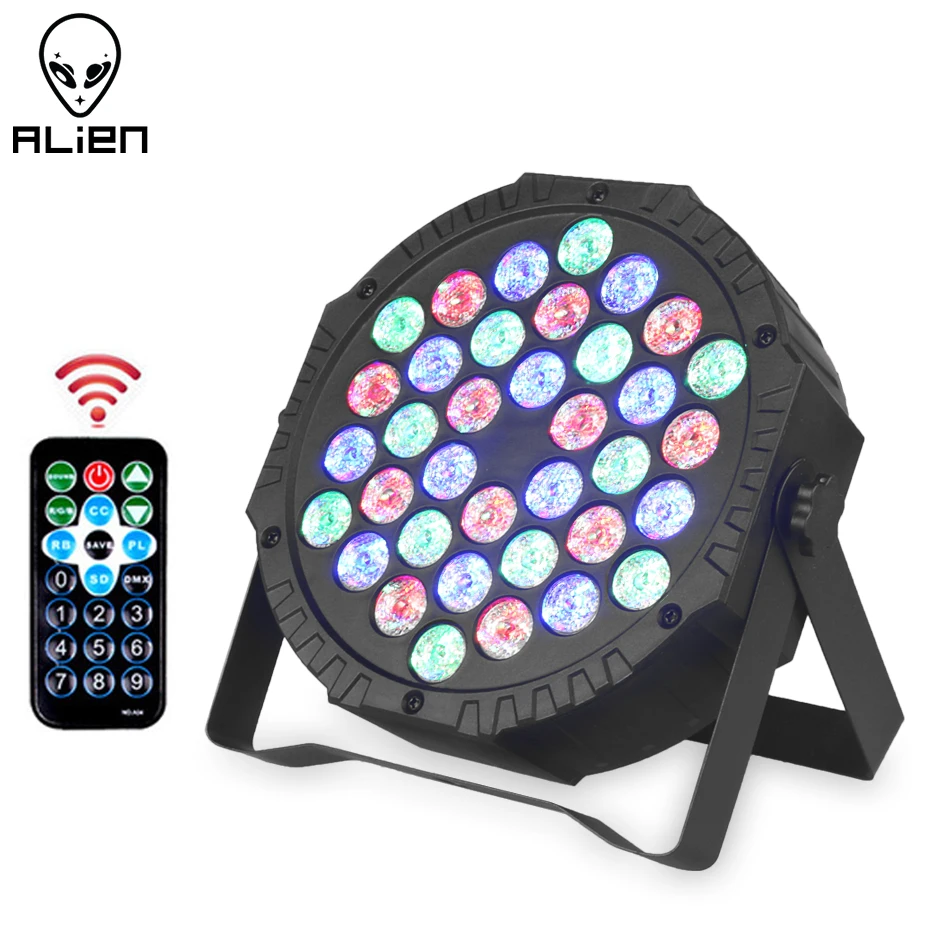 Luz de Palco LED RGB DMX512 com 36 LEDs ALIEN – Efeito Perfeito para ...