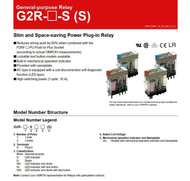 Relay My2n 24vdc Omron Datasheet Price Online | elevate.in