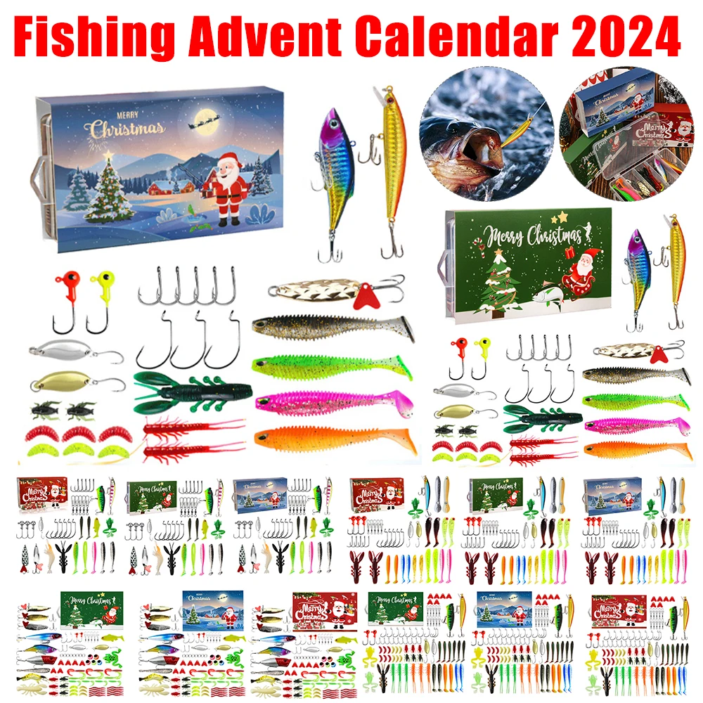 2024-Fishing-Advent-Calendar-Christmas-Countdown-24-Day-Fishing-Lures ...