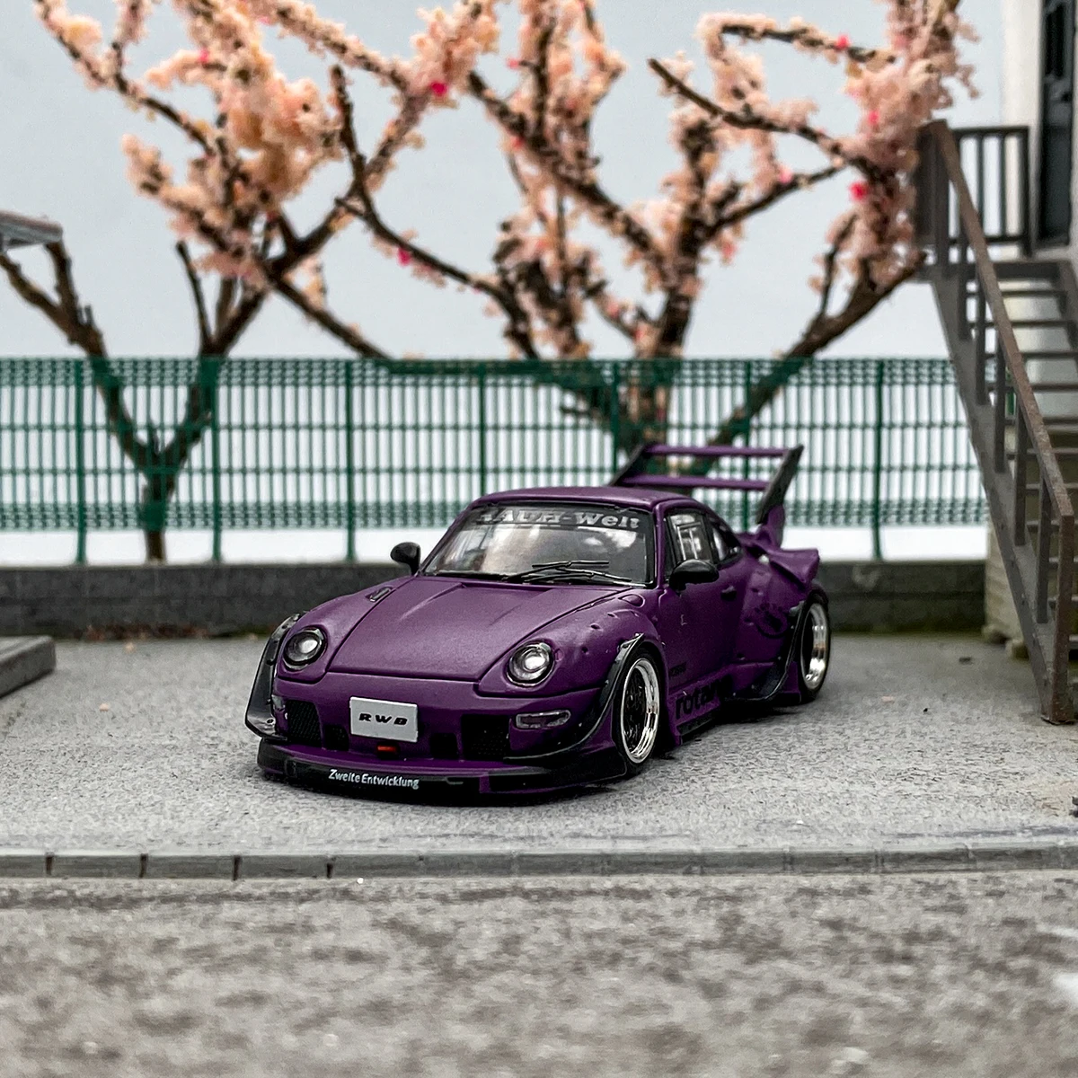 Street-Weapon-SW-1-64-Purple-RWB-993-Rotana-Modified-Alloy-Diorama-Car ...