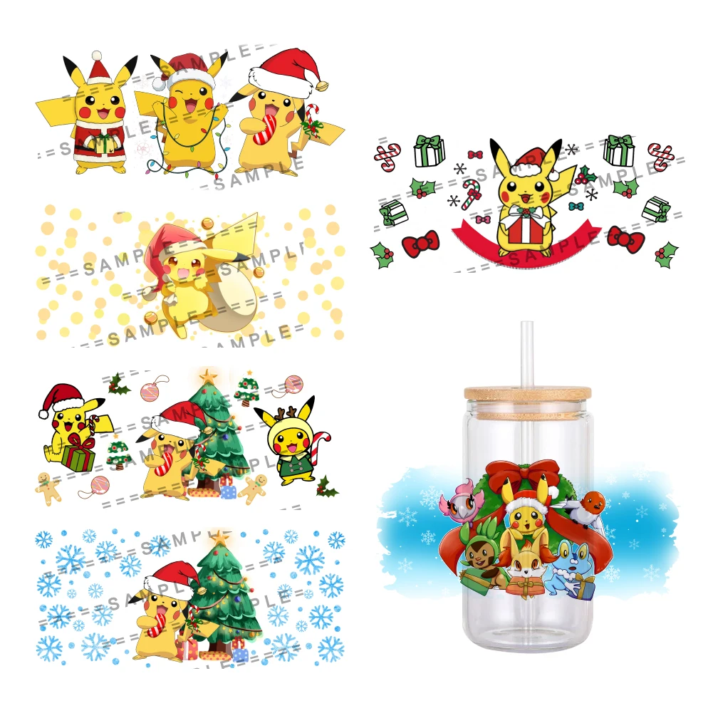 Japan-Pikachu-Cartoon-Christmas-Pokemon-UV-DTF-Transfer-Sticker ...