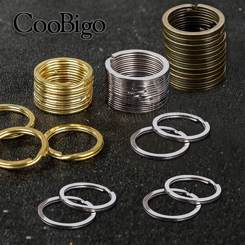 20mm-Metal-Split-Rings-Double-Loop-Keyring-Keychain-Keys-Holder-DIY ...