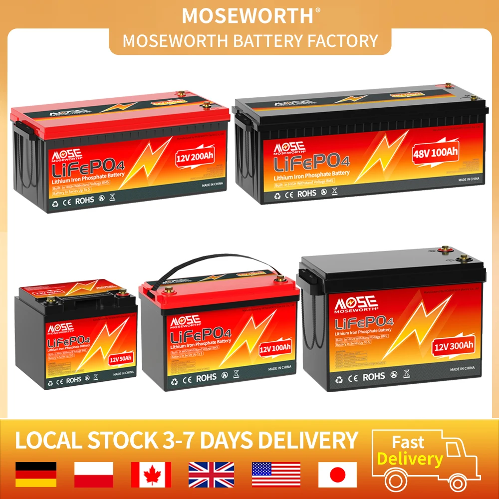 12V-24V-36V-48V-50Ah-100Ah-200Ah-300Ah-LiFePO4-Battery-Lithium ...