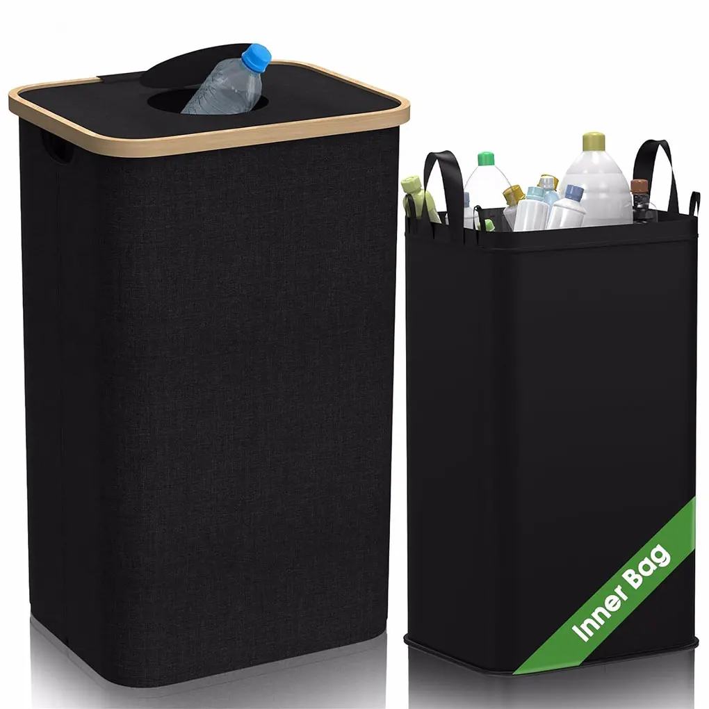 1 Set Kitchen Recycling Bin & Storage Bags Kitchen Recycle Bin 100L ...