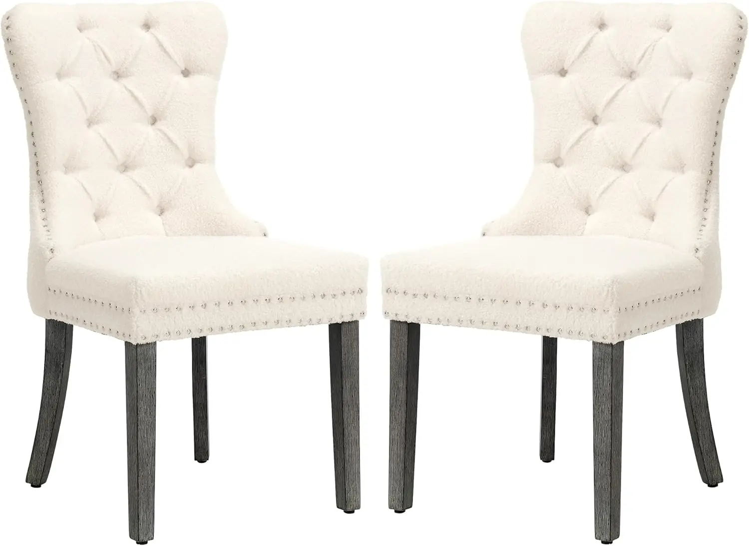 Cream-Boucle-Dining-Chairs-Set-of-2-Upholstered-High-end-Tufted-Dining ...