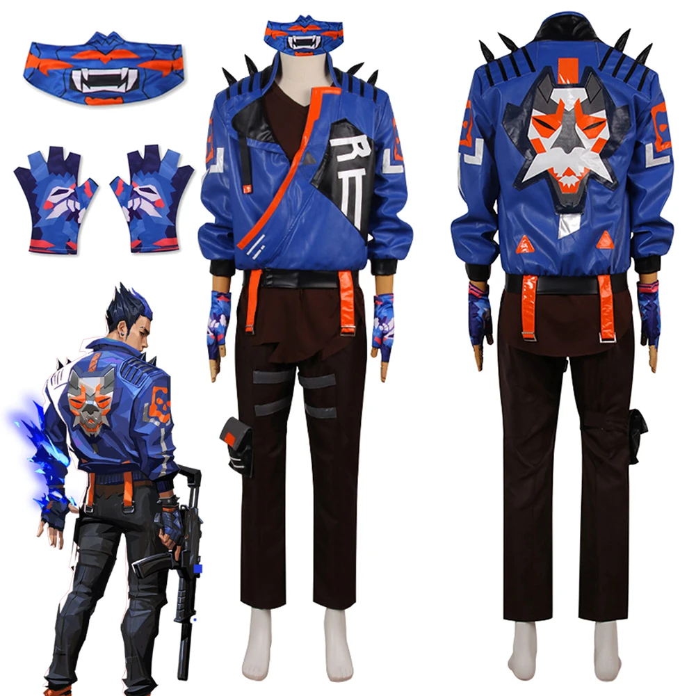 Yoru Cosplay Men Costume Game Valorant Roleplay Fantasia Outfits Jacket ...