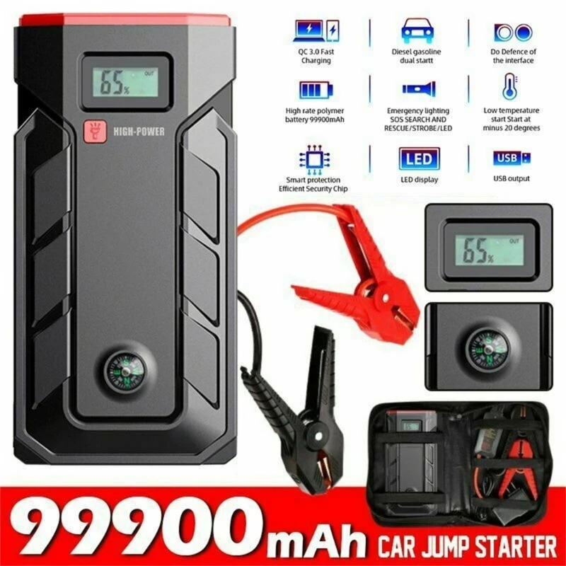 Car-Jump-Starter-Power-Bank-Pack-Portable-Auto-Battery-Booster-Cargador ...
