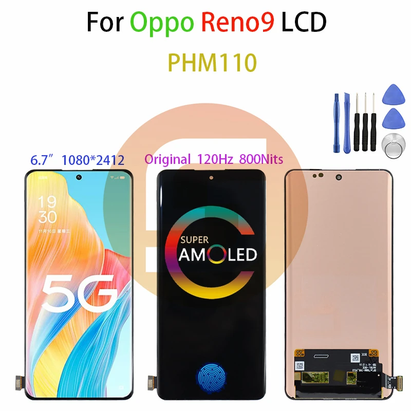 Original AMOLED For OPPO Reno9 Reno 9 PHM110 Pantalla Lcd Display Touch ...