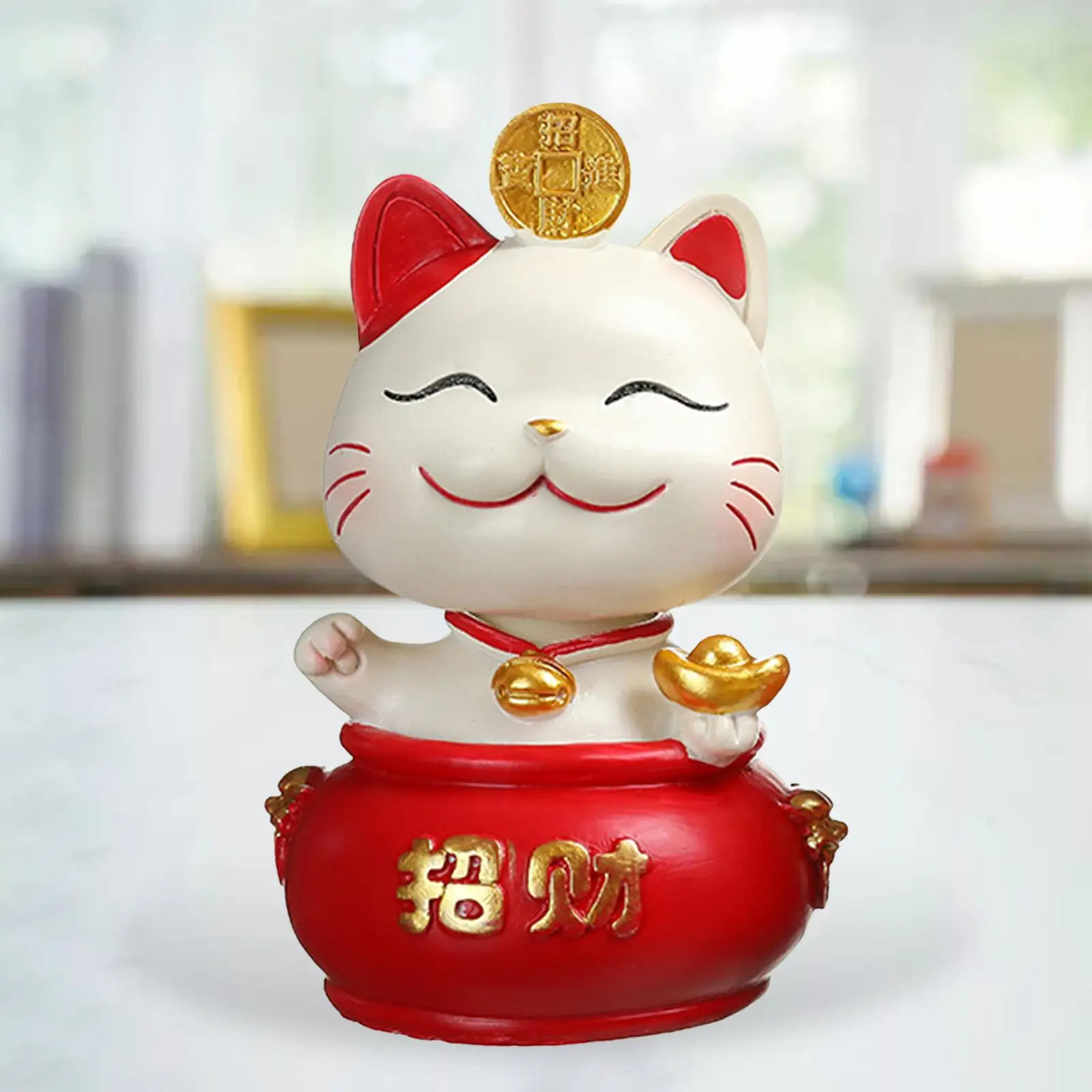 Moving Solar Bobblehead Cat Feet