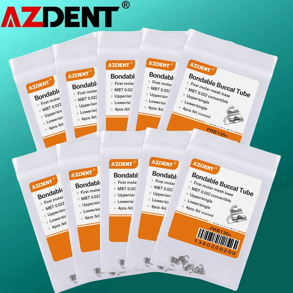 10Pack-40Pcs-4Pcs-Pack-AZDENT-Dental-1st-Molar-Bondable-Convertible ...