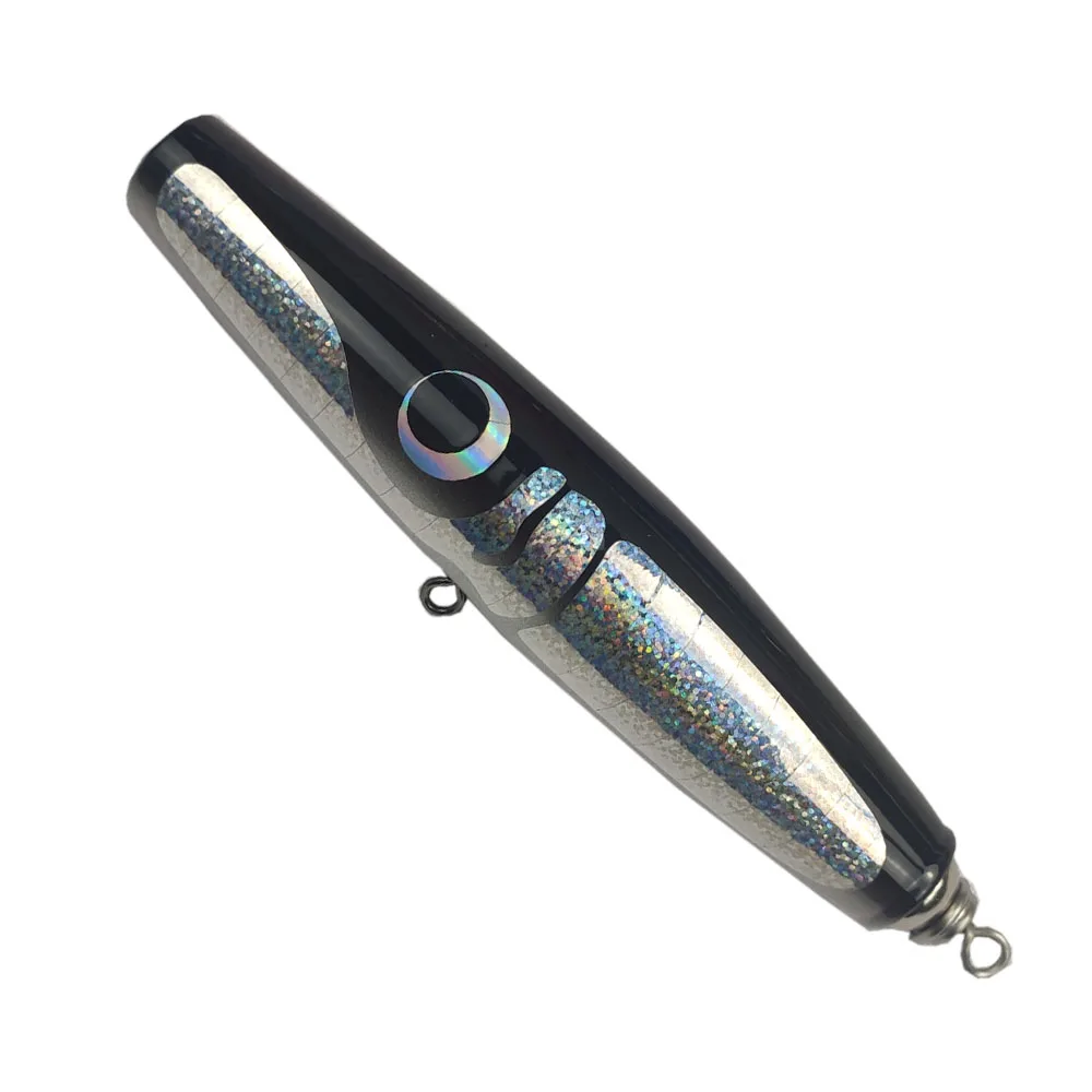 Wood-Floating-Popper-Stickbait-Fishing-Lure-Medium-Heavy-Paulownia ...