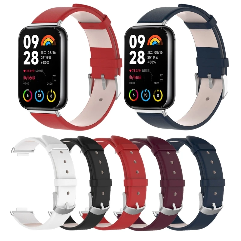 Quick-Release-Leather-Smart-Watch-Strap-For-Xiaomi-Mi-Band-8-Pro ...