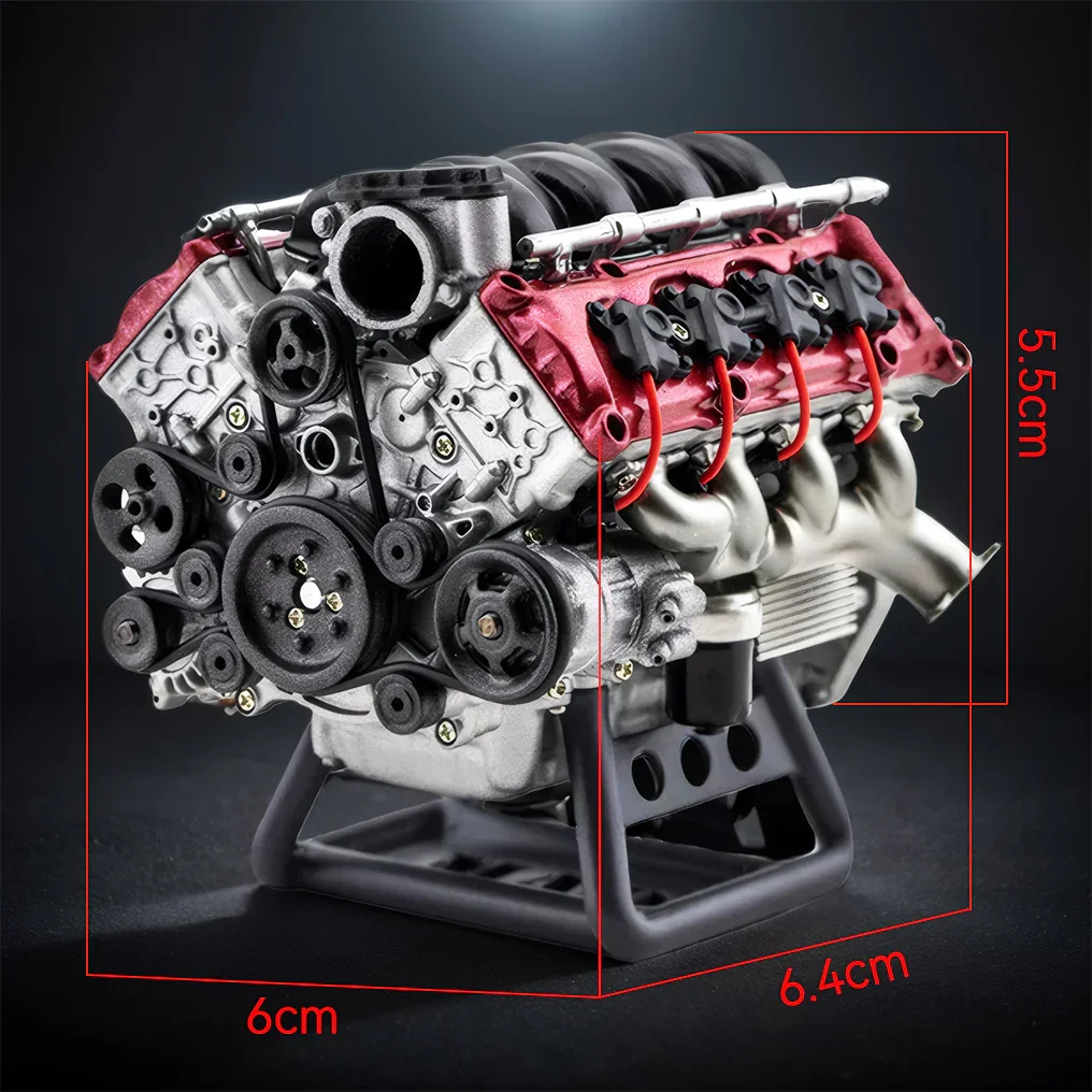 MAD-V8-Engine-Internal-Combustion-Model-Assembly-Kit-RC-Full-Simulation ...