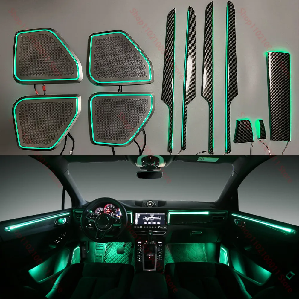 64-color-LED-Lamps-For-Porsche-Macan-2014-2023-Car-illuminated-Door ...
