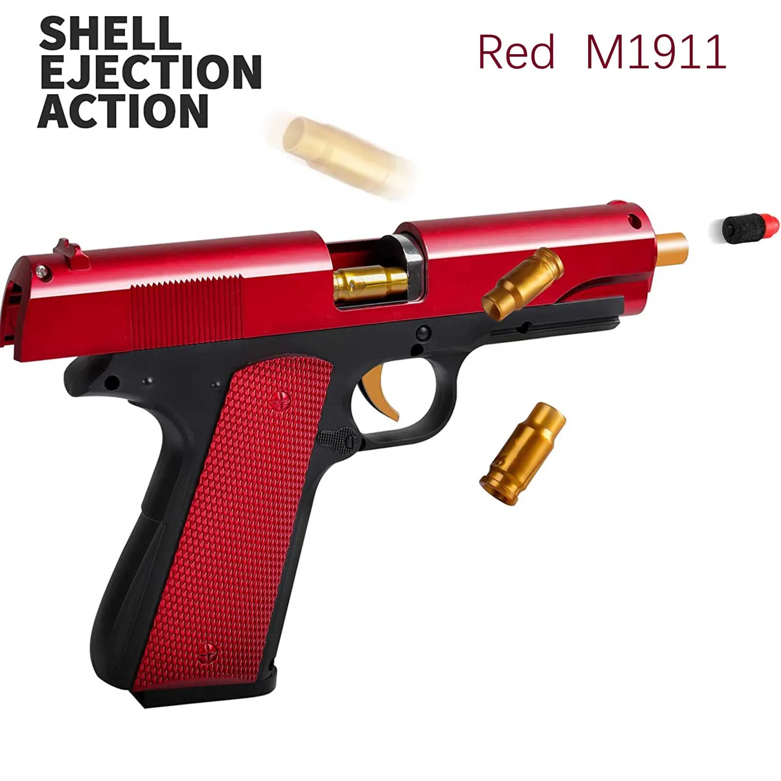 (Rde) – pistolet Graffiti M1911.Glock, jouets, coquille d'éjection, Airsoft, balles souples pour ...