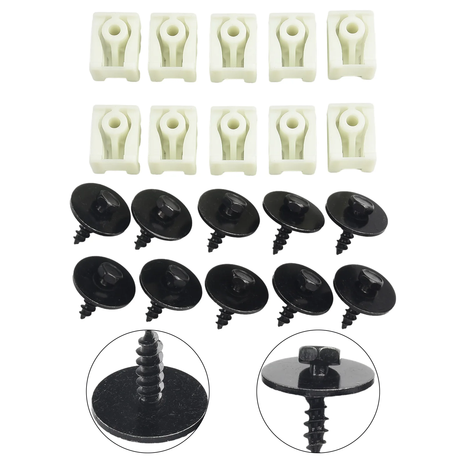 20pcs-For-BMW-Front-Fender-Liner-C-Clip-Hex-Bolt-Combo-Set-with-Plastic ...