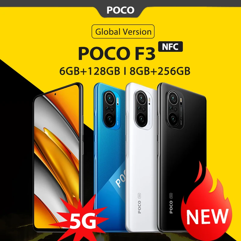 Global Version Poco F3 Nfc 5g 6gb 128gb/8gb 256gb Mobile Phone ...
