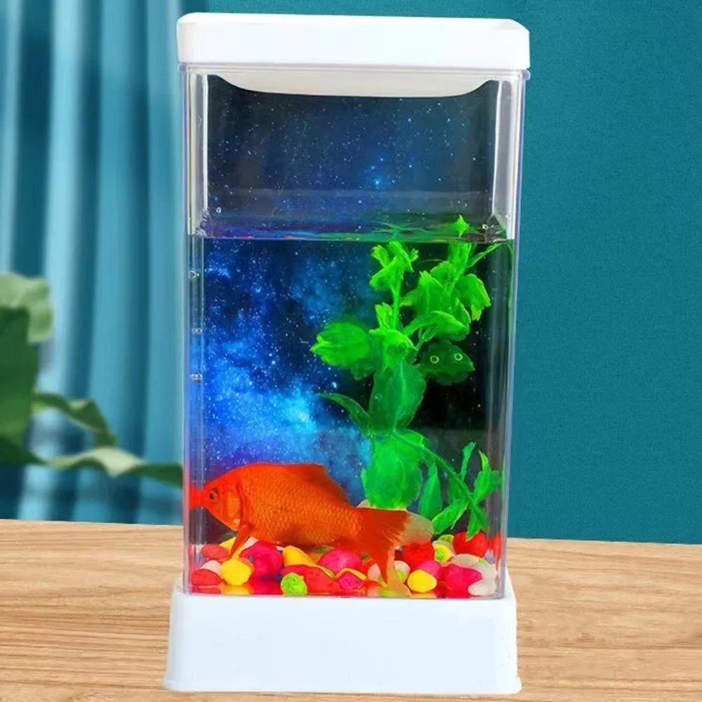 Pecera-Betta-de-escritorio-con-luz-LED-ajustable-acuario-peque-o-Mini ...