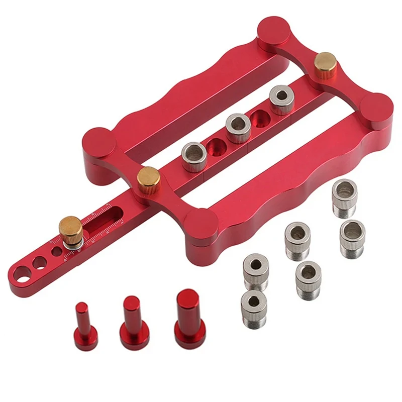 Woodworking Self-Centering Doweling Jig 6/8/10mm Wood Dowel Positioning ...