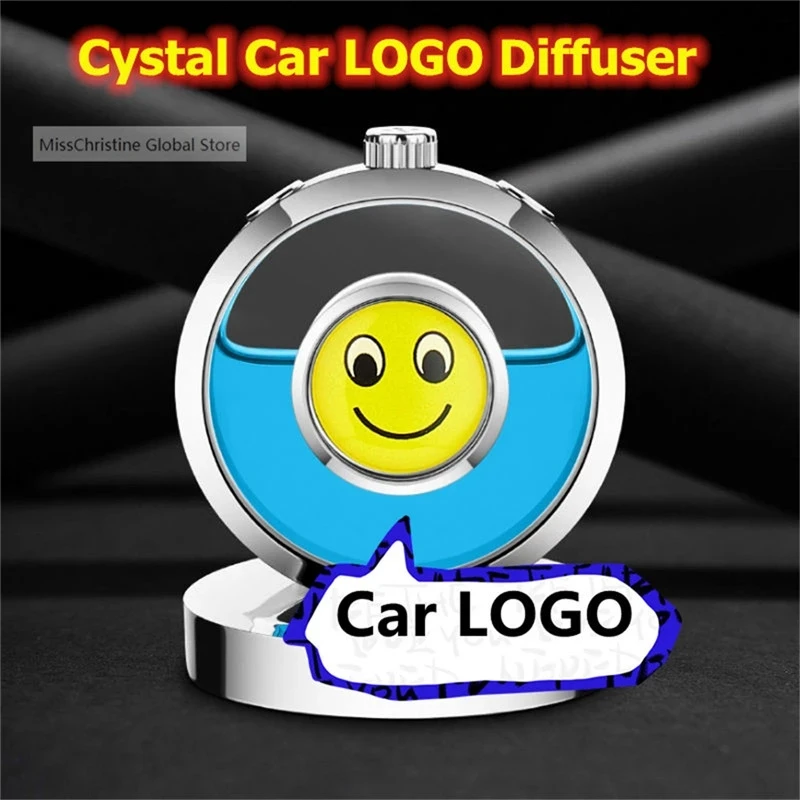Cystal Car Logo Diffuser DIY Your Car Logo Air Freshener Dashboard ...