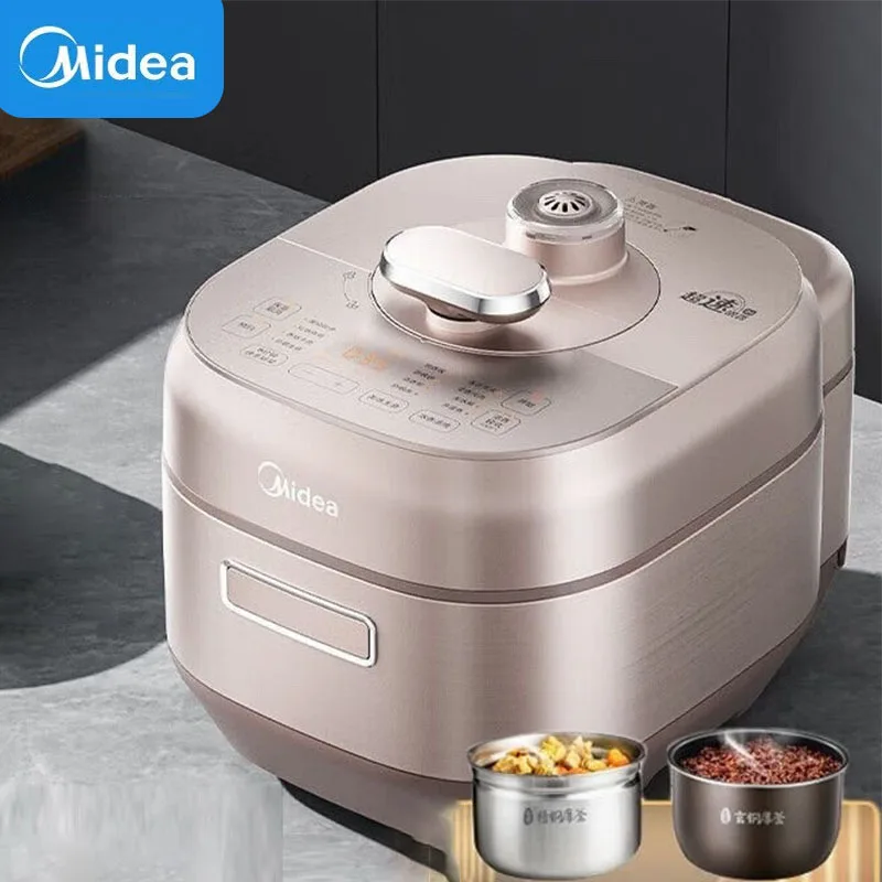 Midea-Electric-Pressure-Cooker-5L-Fast-Cooking-IH-Rice-Cooker-Double ...