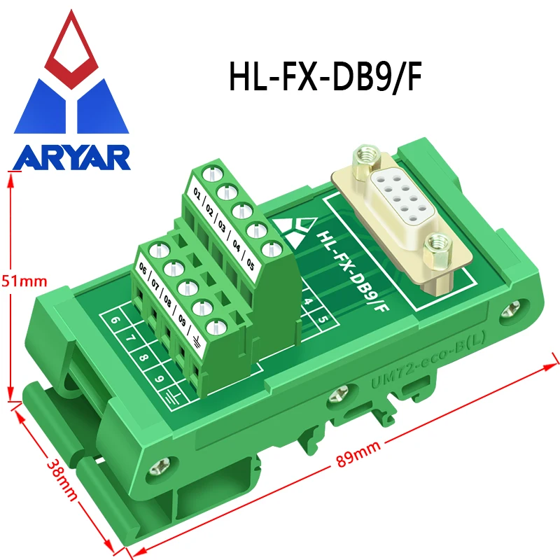 Rail Mount Interface Module | Breakout Board | Splitter | Connectors - Db9 D-sub Mount - Aliexpress