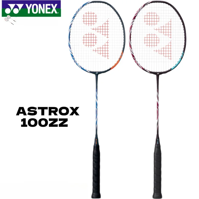 YONEX 배드민턴 라켓, ASTROX 100ZZ 탄소 공격형 전문 Yonex Ax100zz 배드민턴 라켓, 라인 4U 포함