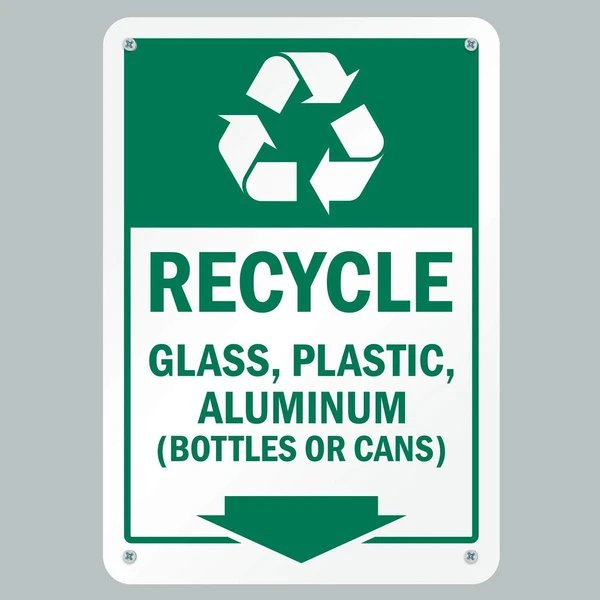 Recycle Glass Sign