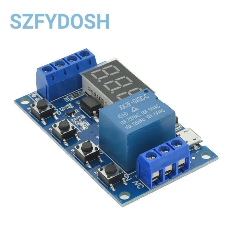 1-Channel-5V-Relay-6-30V-Relay-Module-OFF-ON-Switch-Trigger-Time-Delay ...