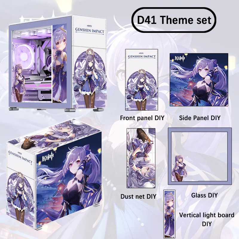 JONSBO-Pinecone-D41-MESH-secondary-screen-version-white-ATX-case-dual ...