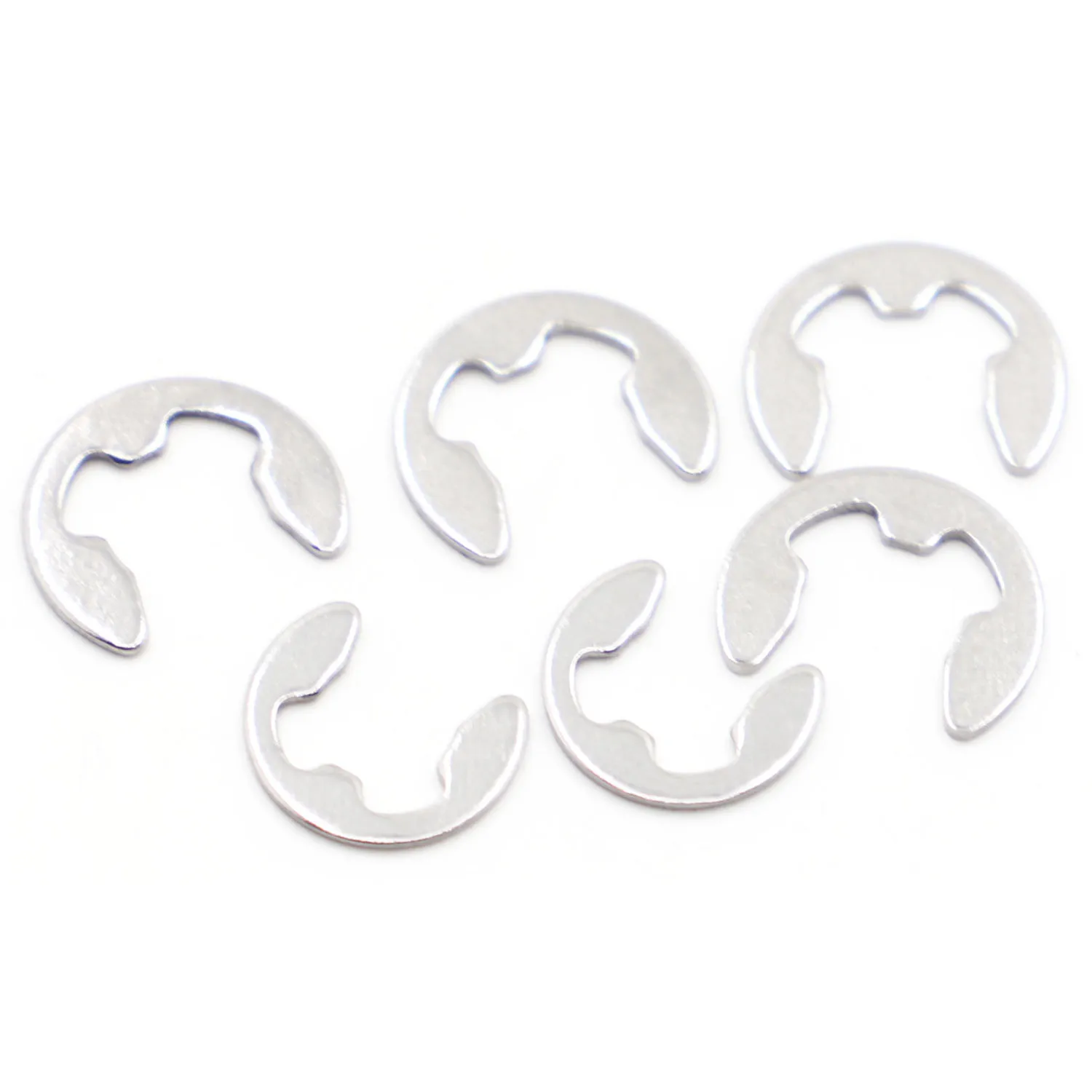 Anillo de retención de cojinete de eje de acero inoxidable 304, arandela de M1.2-M15, Collar a ...