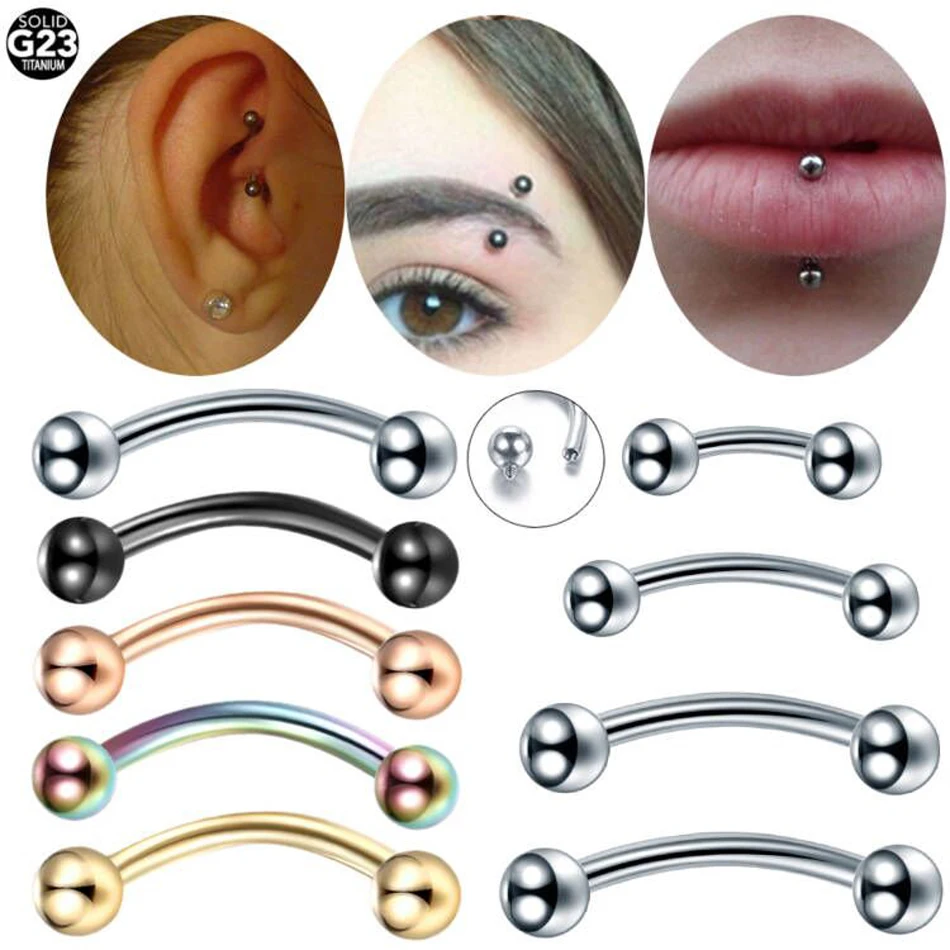 Piercings-de-Cartilage-Filetage-Interne-en-Titane-Barre-Incurv-e-Anneau ...
