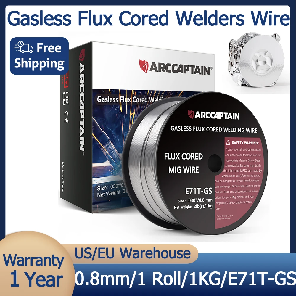 Mig Welding Wire Gasless Mild Steel E71T GS Flux Core 0.8 0.9mm 1 Roll ...
