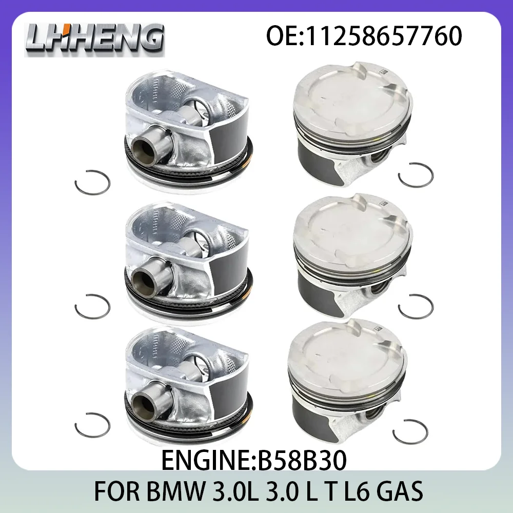 B58B30 Engine Parts PISTON For BMW M140i M240i 340i 440i 540i 640i X3 ...