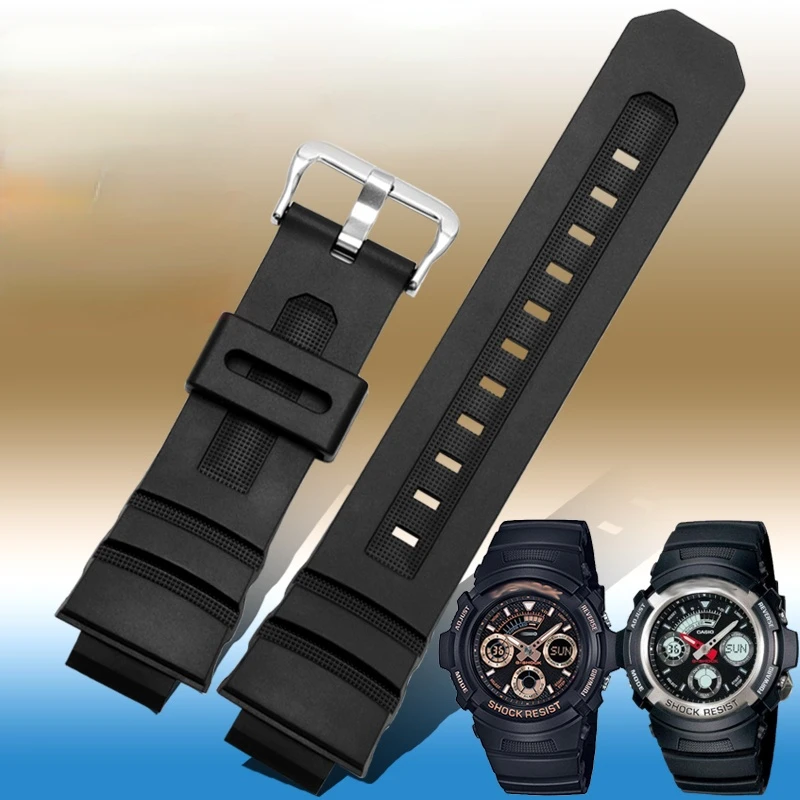 Silicone-Watch-Strap-for-Casio-G-SHOCK-Slim-590-101-Resin-Waterproof ...